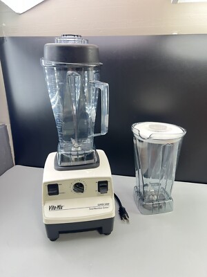 Vitamix Super 5000 VM0103 Nutrition Center Blender White w/ Both 64 OZ ...