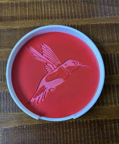 Hummingbird Coaster with Holder STL files for 3d printing and CNC ...