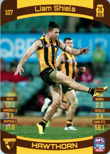2021 HAWTHORN HAWKS AFL Card LIAM SHIELS Teamcoach | eBay Australia