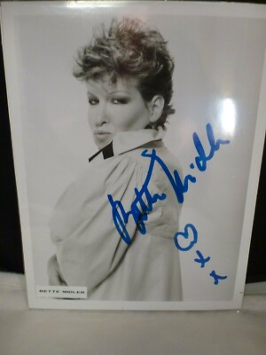 BETTE MIDLER Hand Signed 8 X 10 " Photo Autograph authentic ! | eBay