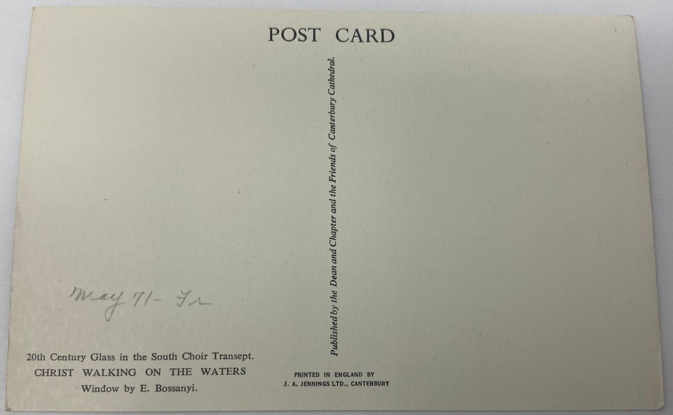 20th Century Glass The South Choir Transcript Christ Walking On Water ...