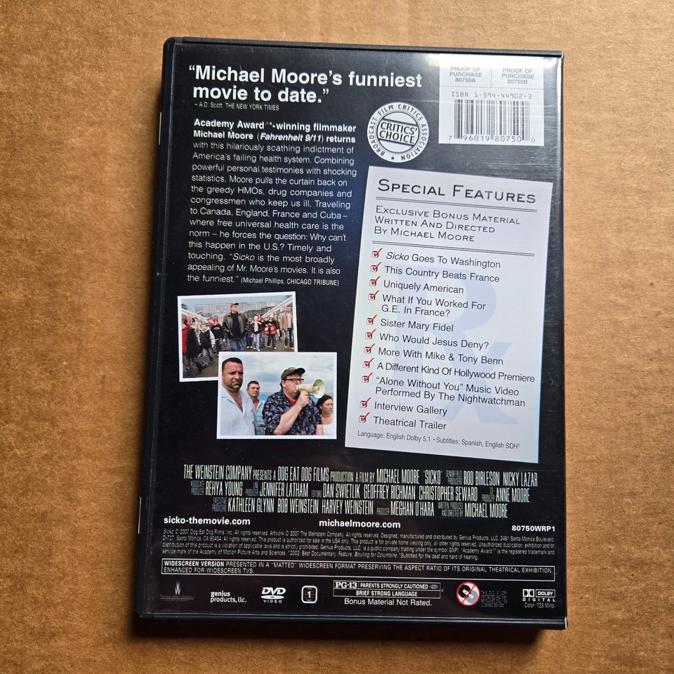 Sicko (Special Edition) DVD Michael Moore Tucker Albrizzi Tony Benn | eBay