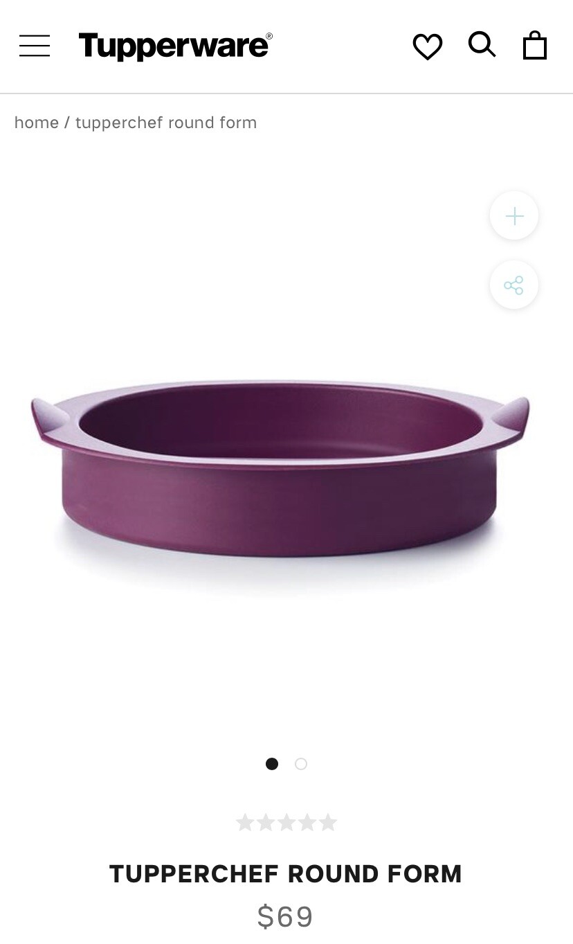 NEW Tupperware TupperChef Round Form Silicon Baking | eBay Australia