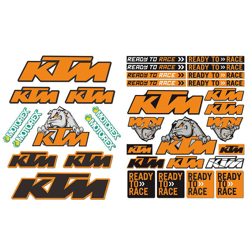 For Helmet Sticker Waterproof Reflective KTM Sticker Anti abrasion ...