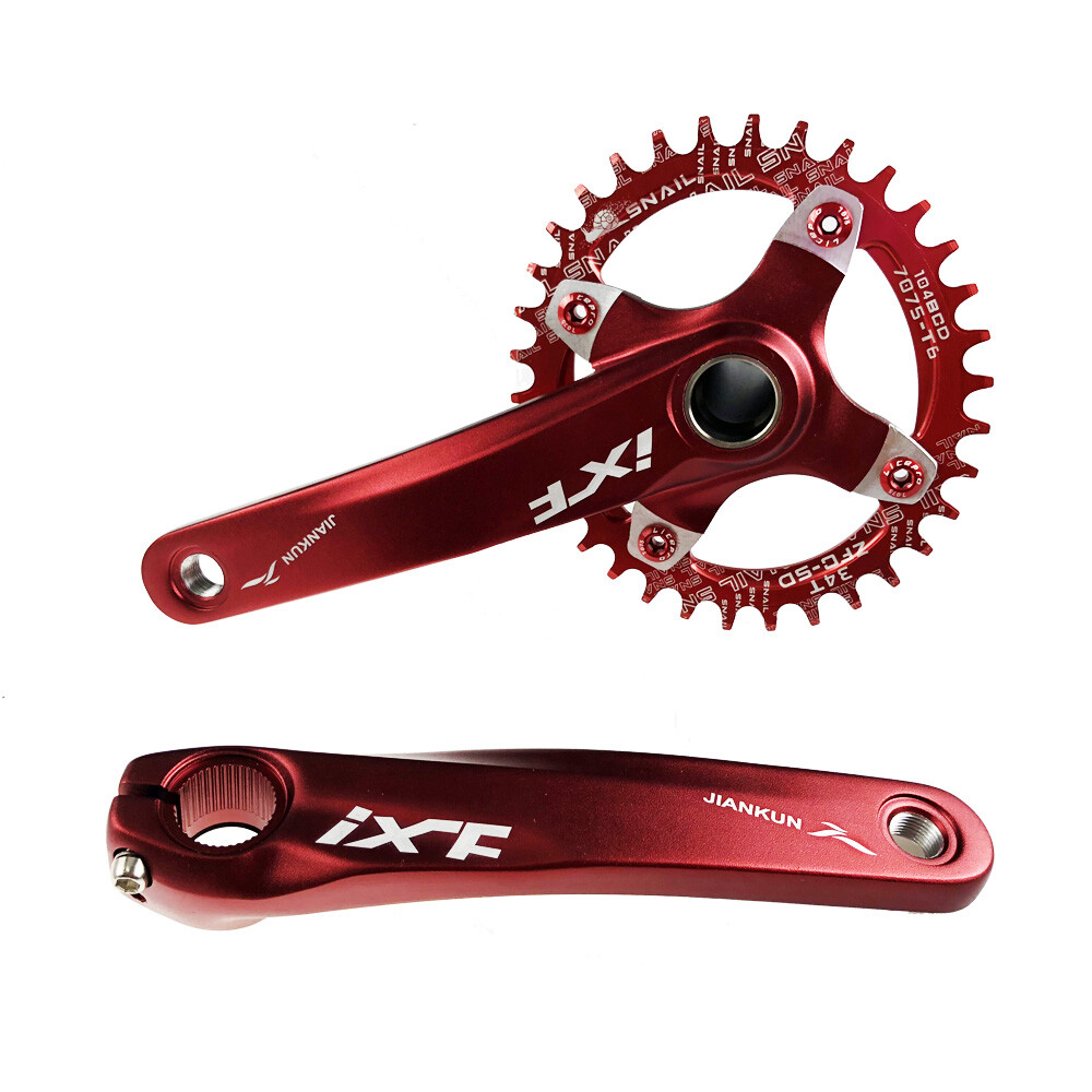 MTB Road Bike Crankset 170mm Crank 104BCD Chainset Narrow Wide ...