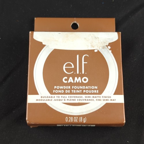 NEW e.l.f ELF Camo Powder Foundation Makeup, Semi-Matte "DEEP 540 N ...