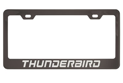 Black Chrome License Plate Frame for Thunderbird | eBay