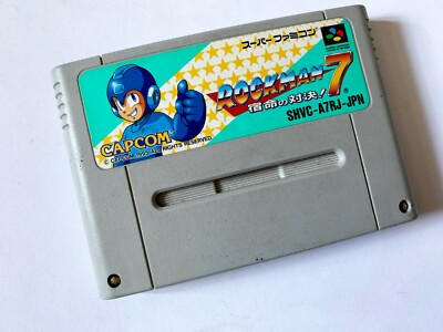 SFC Rockman 7 Super Famicom SNES Rock Mega man Cartridge Action Game ...