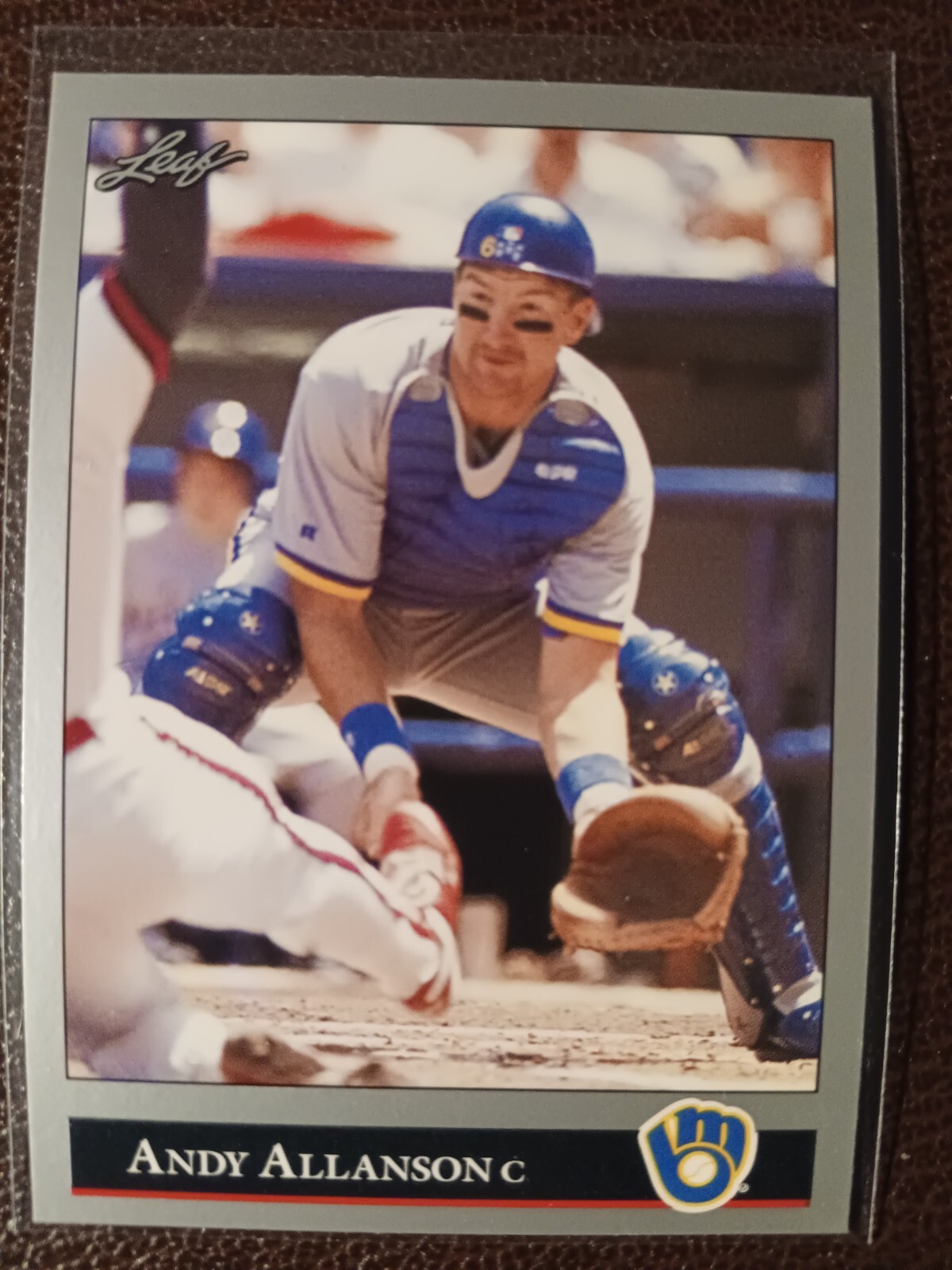 ANDY ALLANSON MILWAUKEE BREWERS 1992 LEAF SERIES 2 BASEBALL CARD #510 ...