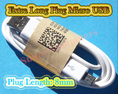 Long Plug Micro USB Cable Data Charge Cord For Samsung Galaxy Ace 3 ...