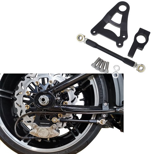 Harley Softail Deluxe Fat Bob FXBBS Black Rear Brake Caliper Bracket ...