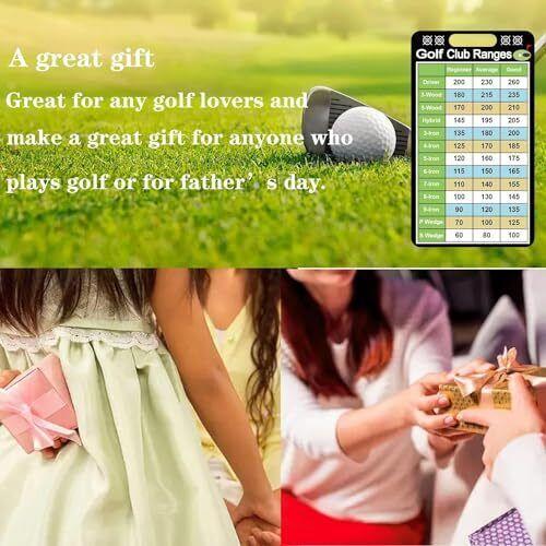 Golf Club Range Chart Card Golf Club Distance Card Golf Yardage Book ...