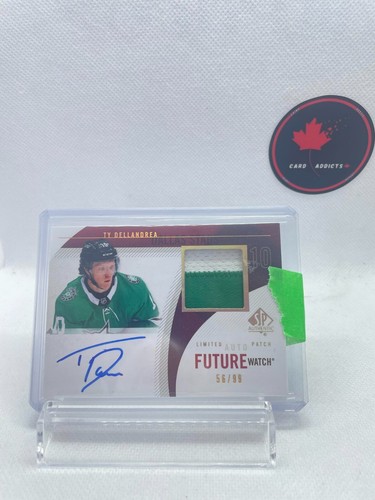 2020-21 SP Authentic Ty Dellandrea Retro Future Watch Patch Auto # ...
