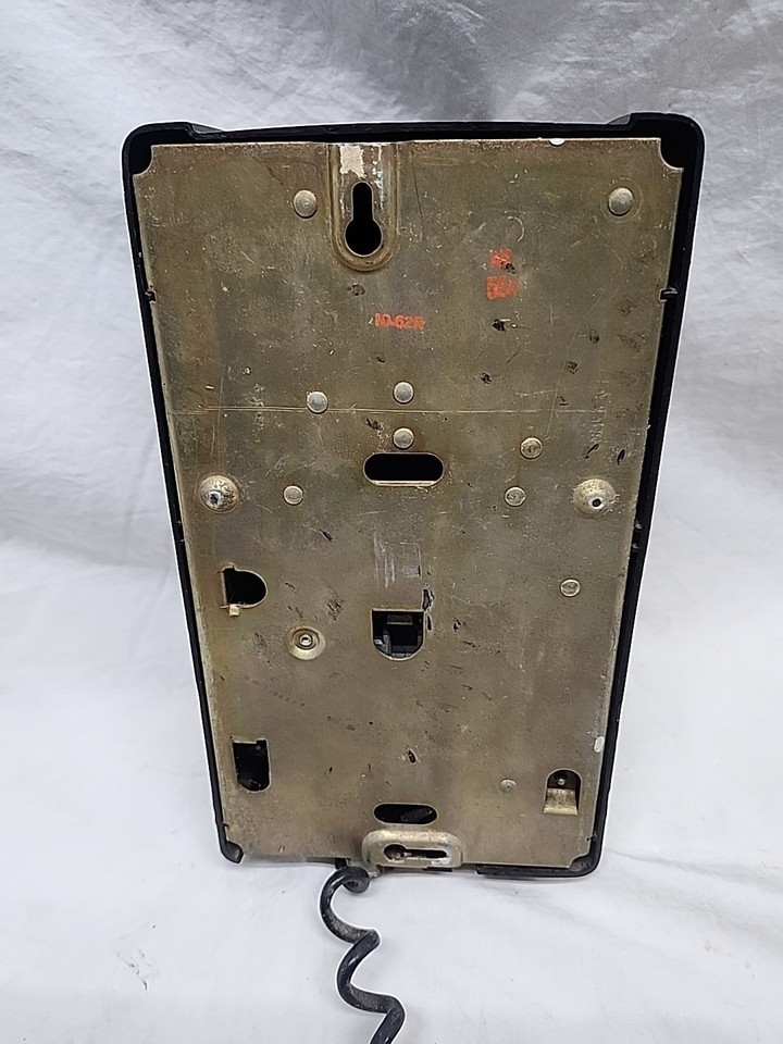 Vtg Western Electric Black Rotary Dial Wall Telephone Bell System Model ...