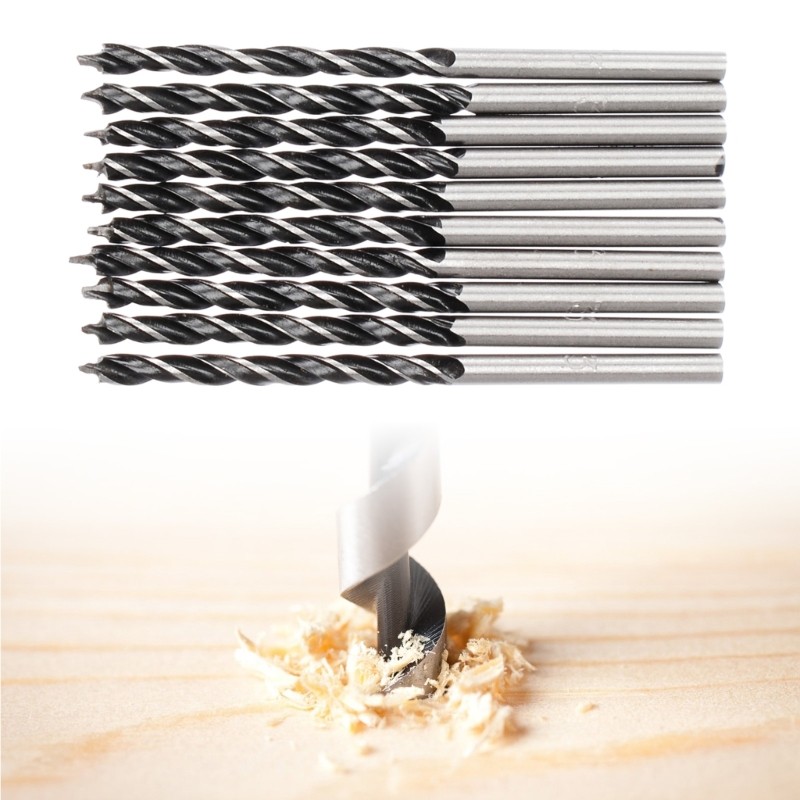 10Pieces 3MM Drill Bit Set For Woodworking Drill Bit High Carbon Steel ...