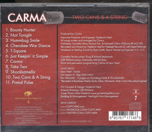 Carma Two Cans and A String CD USA Nealsight 2012 | eBay
