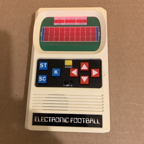 VINTAGE Mattel Electronic Football Hand Held Video Game Basic Fun ...