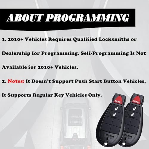 FOBIK Key Fob Replacement for Dodge Ram 1500 2500 2009-2012 Keyless ...