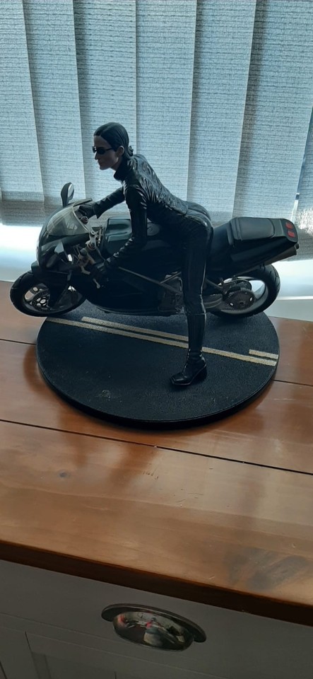 Gentle Giant The Matrix Reloaded Trinity On Ducati Statue 946/15000 ...