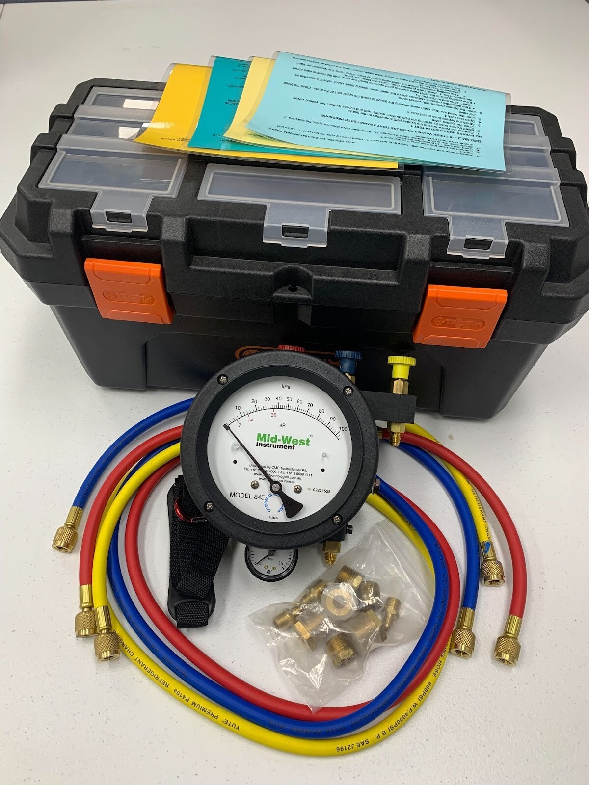 Mid-West Instrument 3 Valve Backflow Test Kit 845-3 , 5yrWRTY , Incl ...