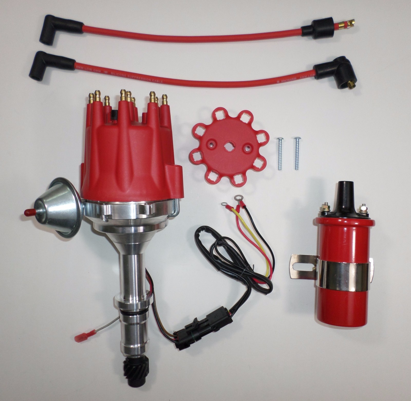 Small Cap BUICK BIG BLOCK 400 430 455 1967-76 RED HEI Distributor + RED ...