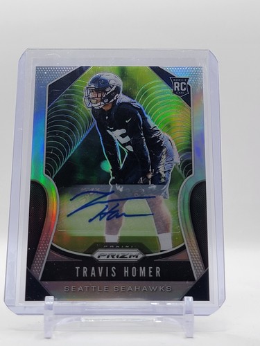 2019 Prizm TRAVIS HOMER #340 Rookie RC Silver Prizm Auto Seattle ...