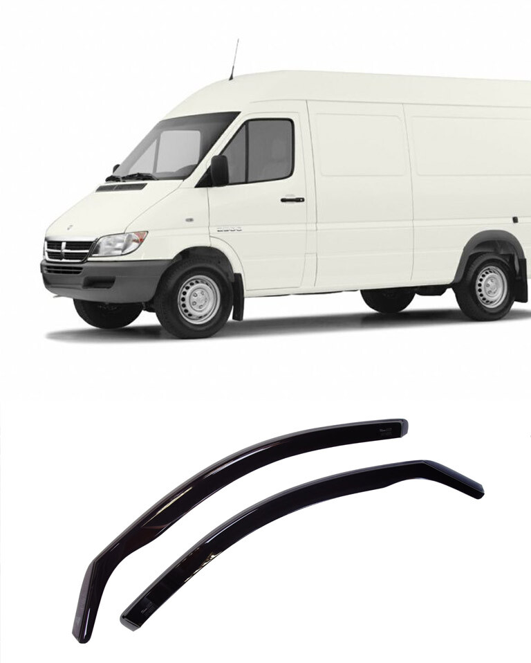 FOR DODGE SPRINTER 2003-06 WINDOW VISORS SUN RAIN GUARD WIND DEFLECTORS ...