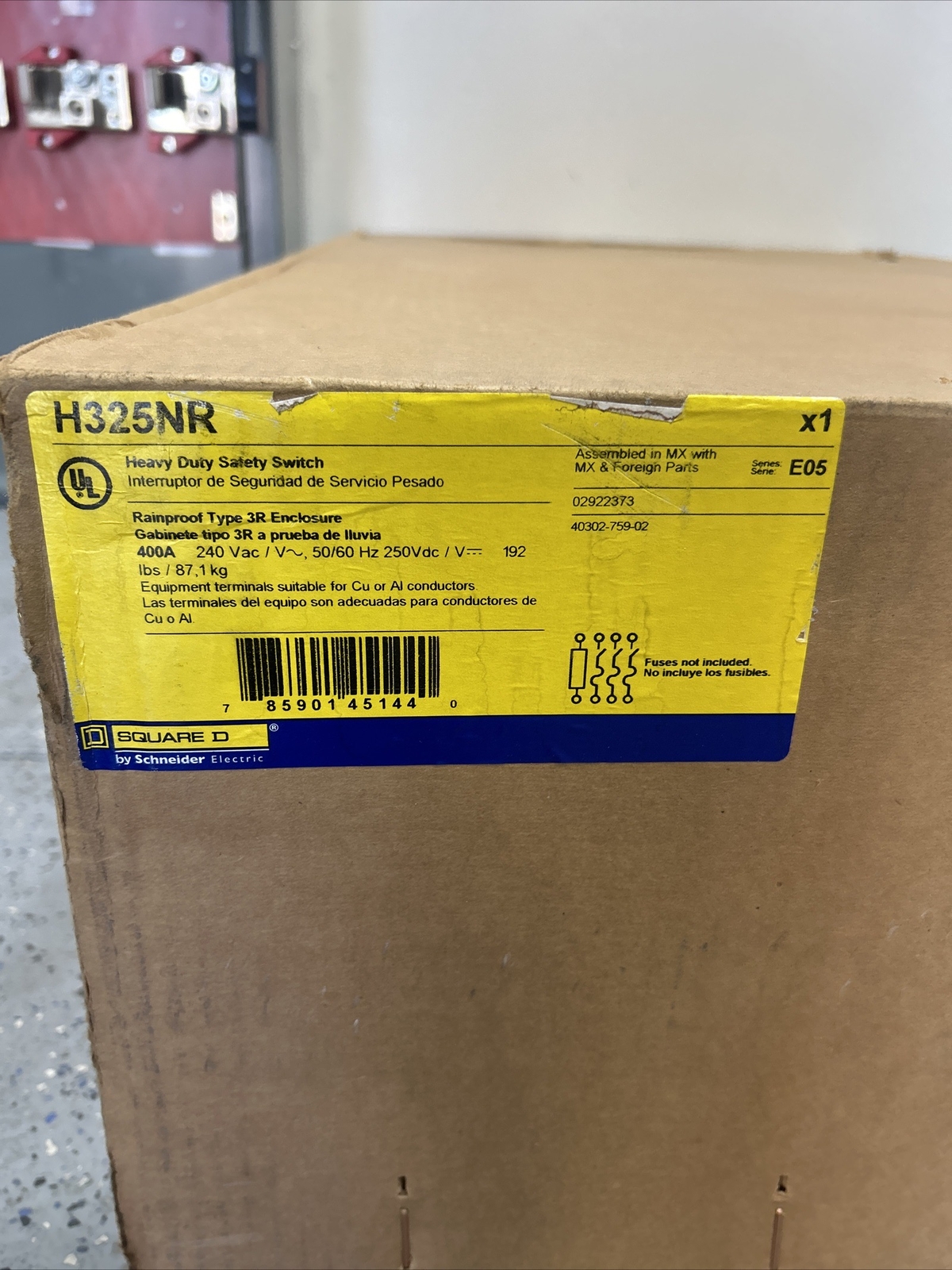 Square D H325NR Safety Switch for sale online | eBay