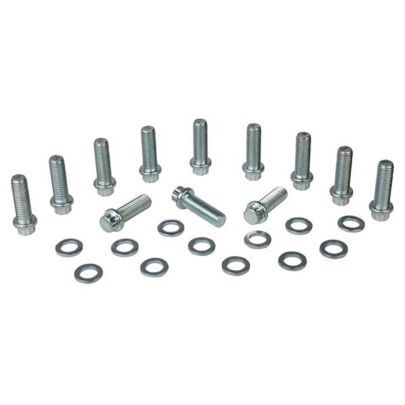 Moroso 38400 Intake Bolt Kit for Small Block Chevy 1 1/8" Long 12 Point ...