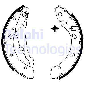 Delphi LS1843 Brake Shoe Set for sale online | eBay