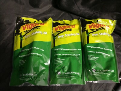 (3) Vigoro Tree Staking Kits - Rope and Stakes | eBay