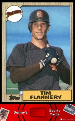 1987 Topps #763 Tim Flannery San Diego Padres Baseball Card | eBay