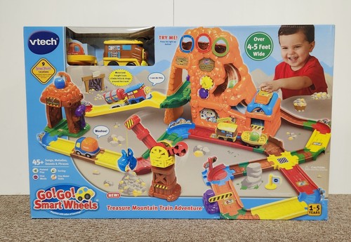 Vtech Go! Go! Smart Wheels Treasure Mountain Train Adventure Playset ...