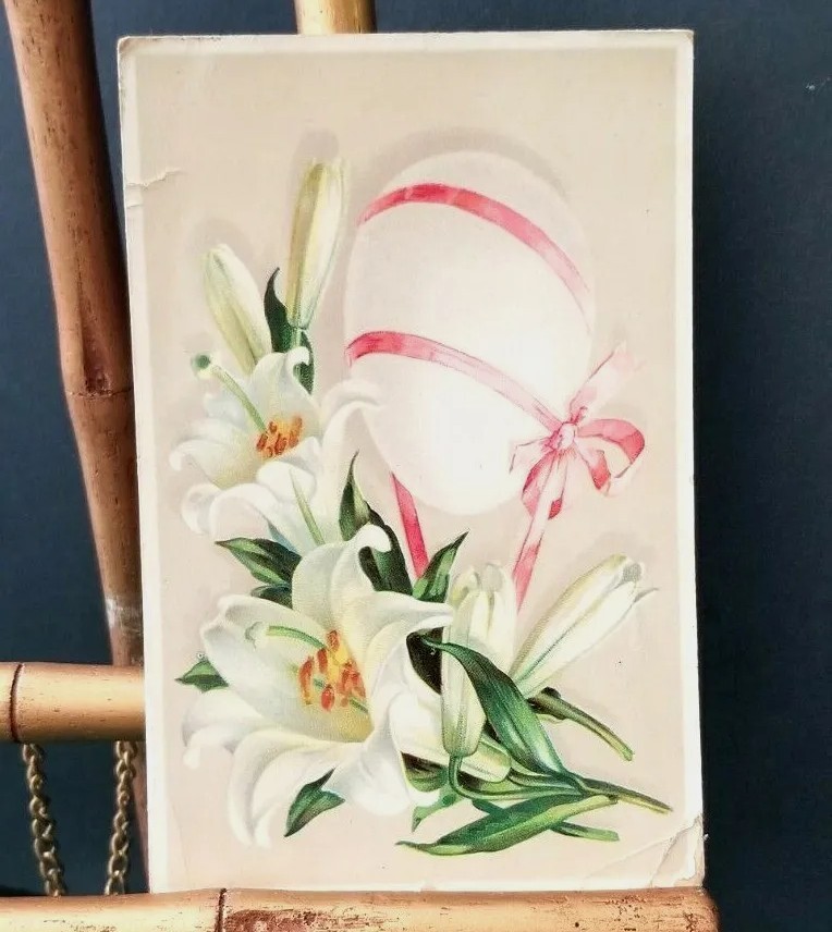 1899 Kinderdijk Netherlands Easter Postcard with 2 1/2c Stamp ...