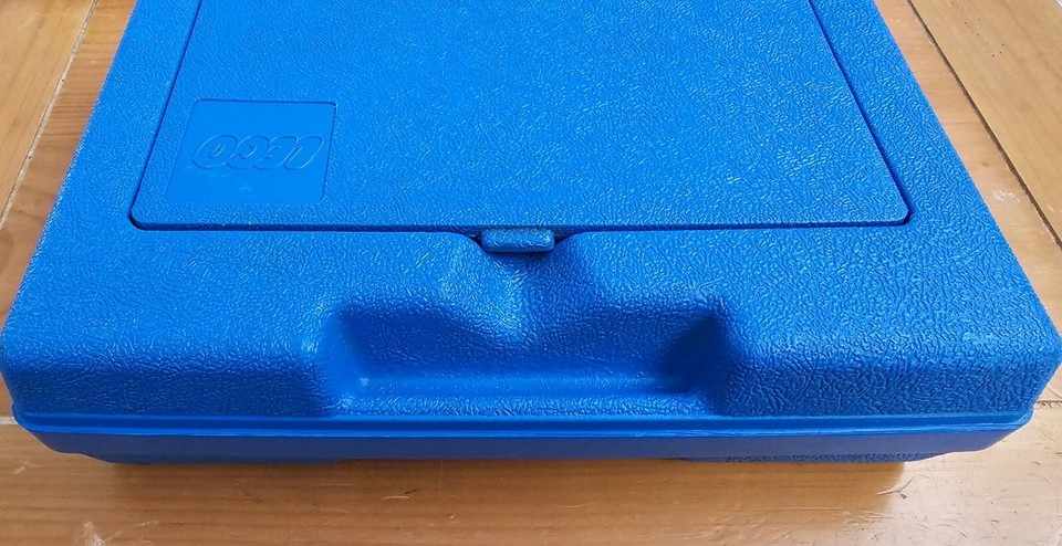 Vintage 1983 LEGO Blue Hard Plastic Carrying Storage Case Box Bin ...