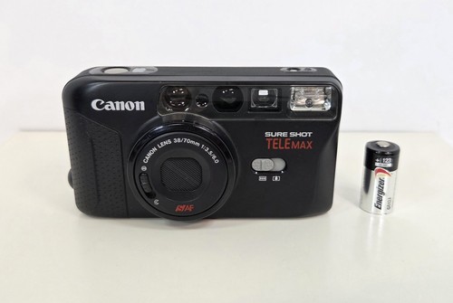 Canon Sure Shot TELEmax Date Point & Shoot 35mm Film Camera 38/70mm ...