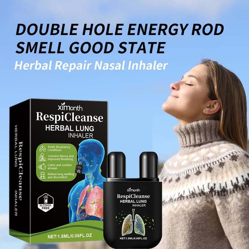 Nasal Inhaler Essential Oil Energy Stick Double Hole Nasal Natural ...