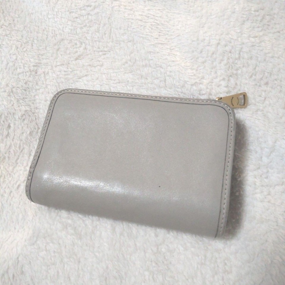 Coach Tabby Bifold Wallet Gray Beige Gold Hardware Used | eBay UK