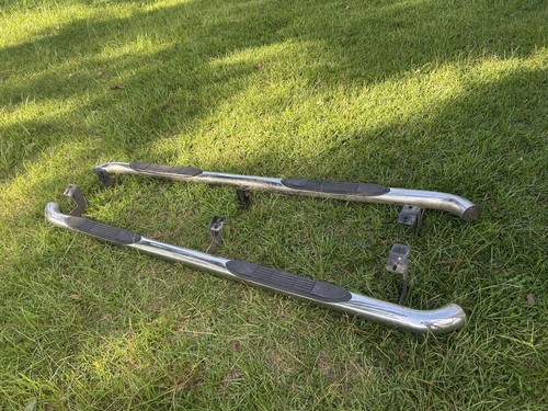 Toyota Tacoma Chrome Side Step Bars with Mounting Brackets And Hardware ...