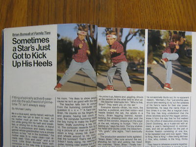 5/1988 TV Guide(BRIAN BONSALL/MARY ANN PASCAL/FAMILY TIES/JUDI EVANS ...