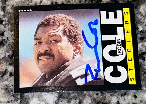 1985 - #354 Robin Cole signed autographed Steelers | eBay