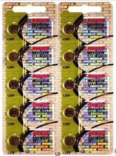 373 MAXELL WATCH BATTERIES (2 piece) SR916SW SR68 V373 D373 New ...