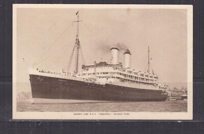 GREAT BRITAIN, SS ORONTES, ORIENT LINE, c1935 ppc., unused. | eBay