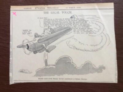 B9f Ephemera 1936 Original Cartoon Middleton Sir Thomas Inskip | eBay
