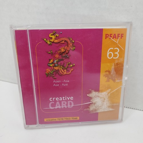 PFAFF Creative Card 63 Asia 7570 7562 7560 Peacock Dragon Ship Mask | eBay