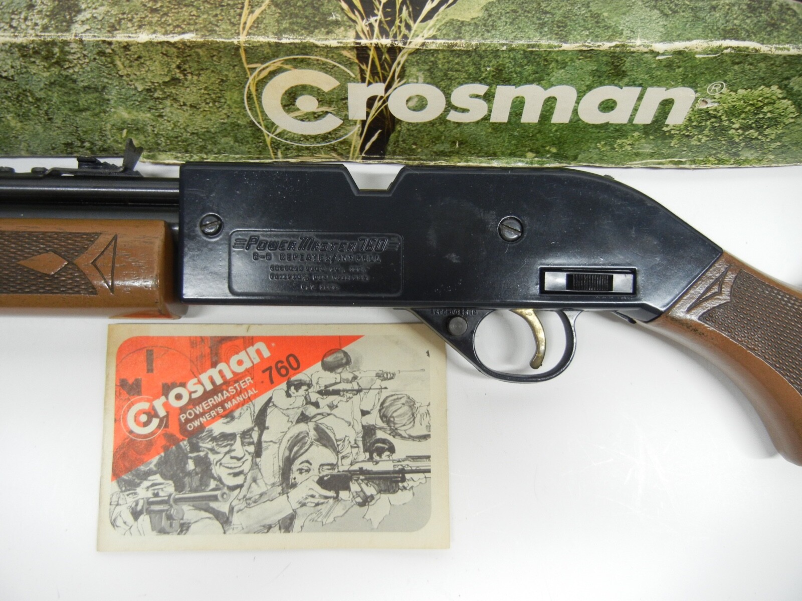Vintage Crosman Power Master 760 BB Gun Air Rifle Original Box 2nd ...