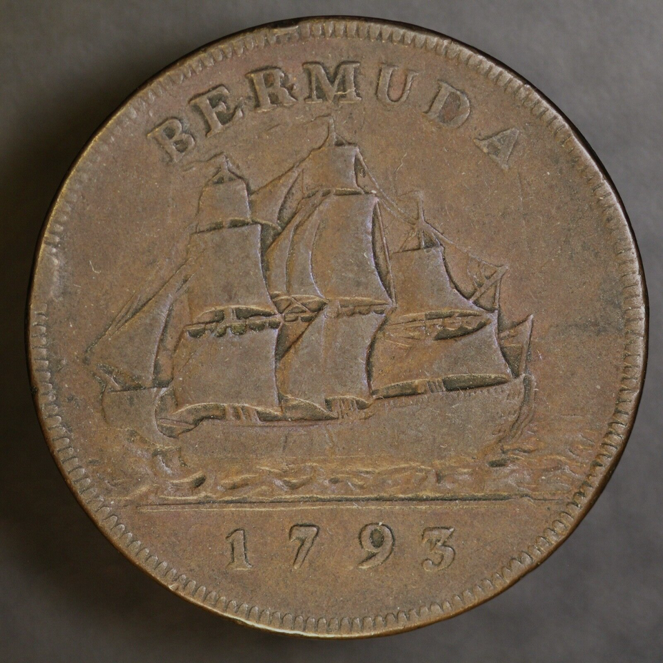 1793 BERMUDA ONE CENT -LOT AA 1531 | eBay