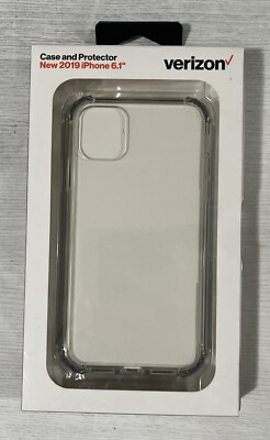Verizon Clarity Clear Phone Case + Screen Protector for Apple iPhone 11 ...
