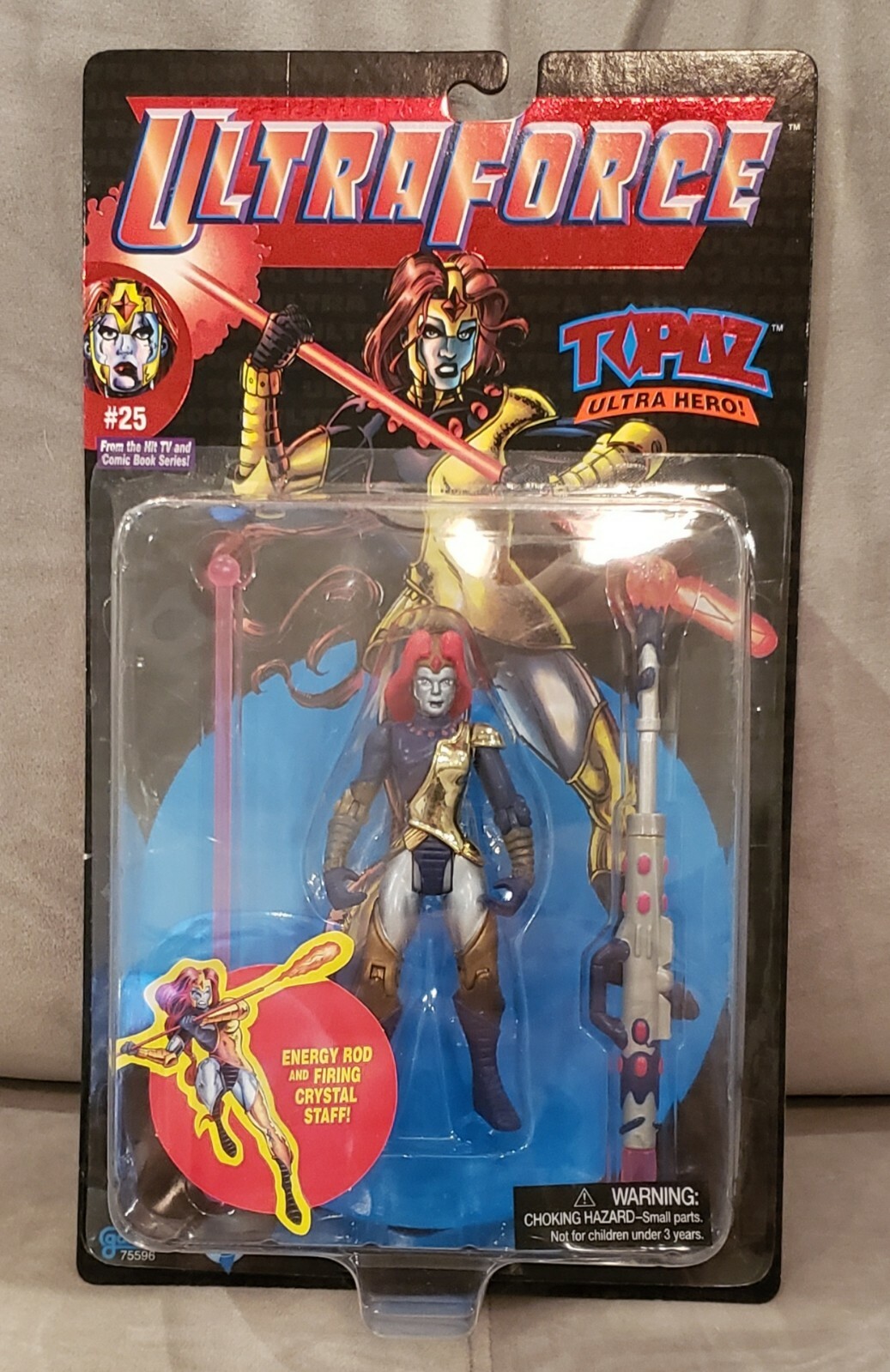 TOPAZ ULTRAFORCE ACTION FIGURE 1995 NEW BLACK CARD | eBay