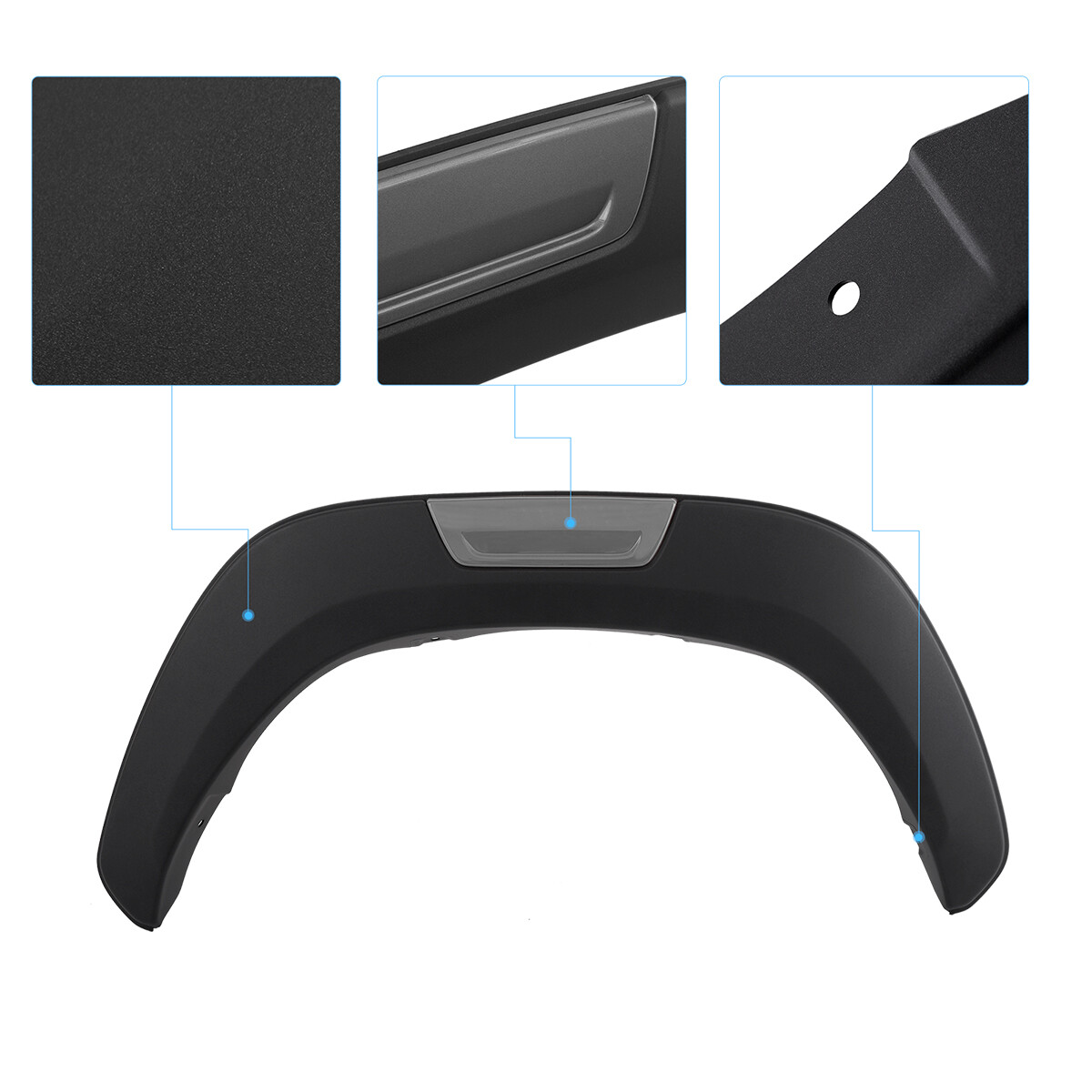 Matte Wheel Arch Set Fender Flares for Toyota Hilux MK8 MK9 2015-2023 ...